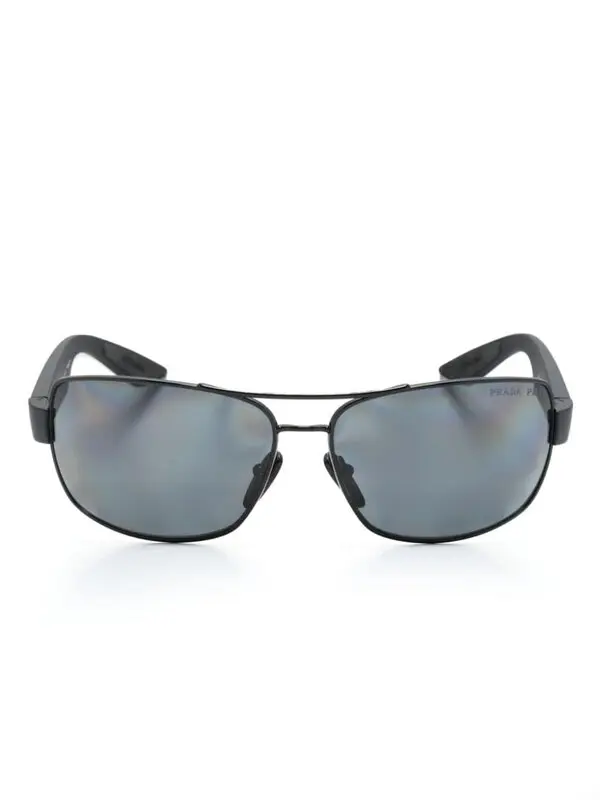 Prada Rectangle-frame Sunglasses - Black