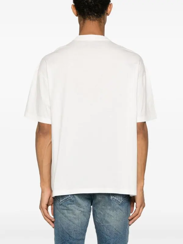 PURPLE BRAND Logo-embroidered Cotton T-shirt