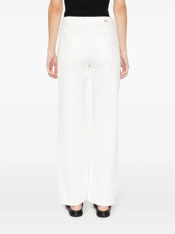 Chloé Low-rise Flared Jeans - White