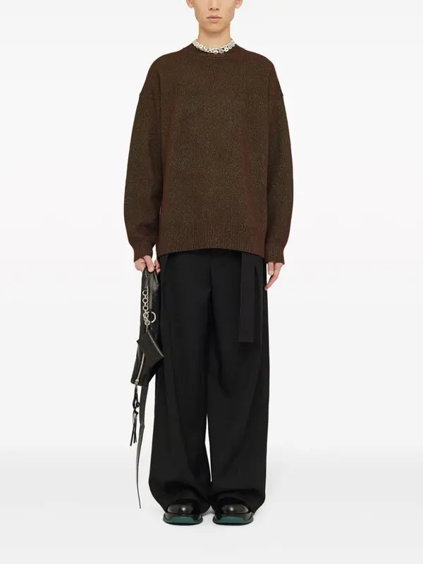 JIL SANDER Melange-effect Wool-blend Jumper