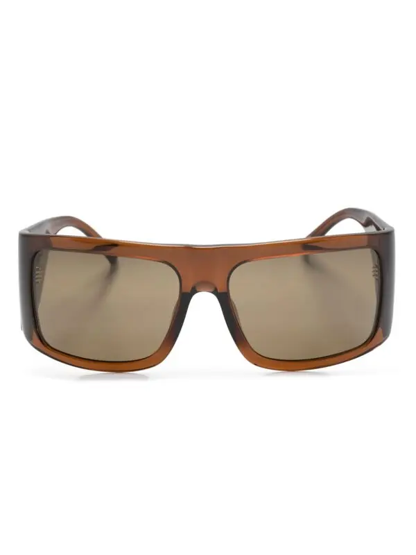 Linda Farrow X The Attico Andre Sunglasses - Brown