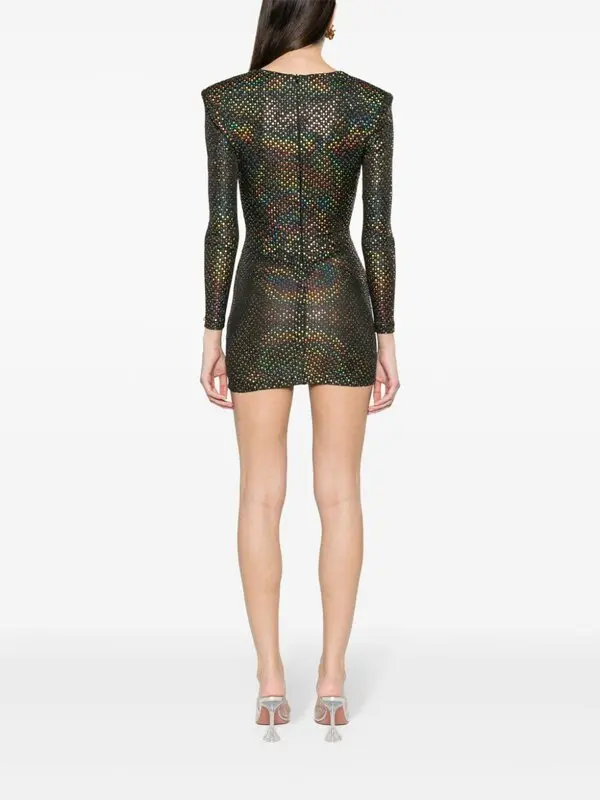 NISSA Long-sleeve Sequined Minidress