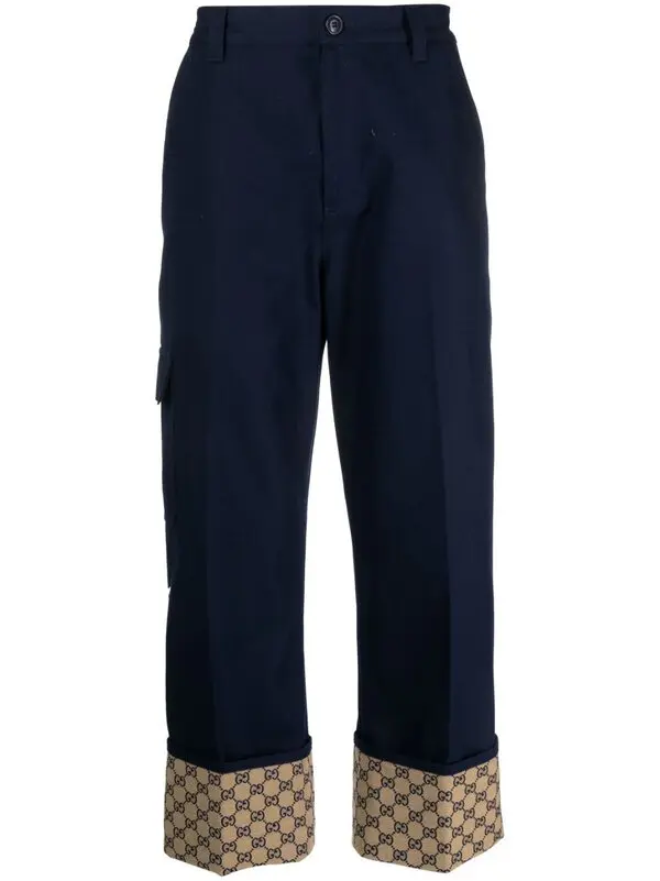Gucci Gg Supreme Straight-leg Trousers