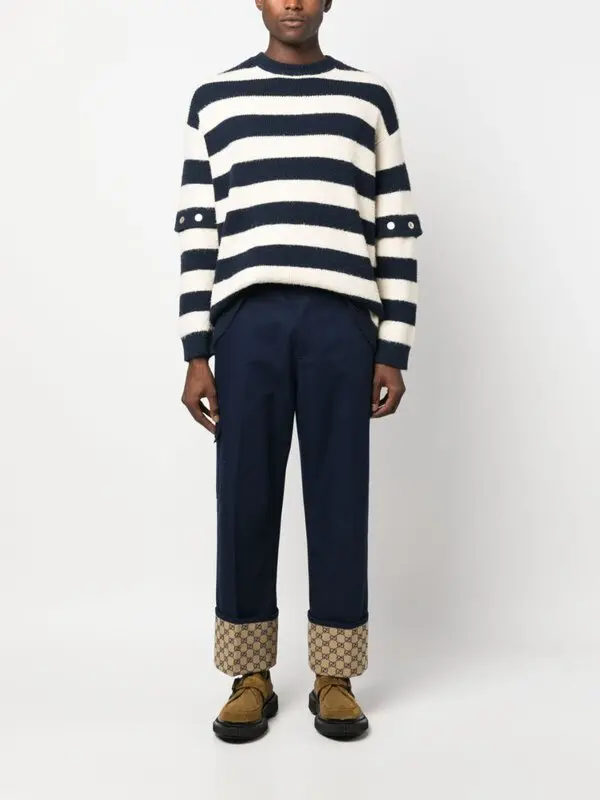 Gucci Gg Supreme Straight-leg Trousers