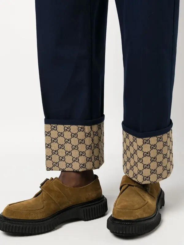 Gucci Gg Supreme Straight-leg Trousers