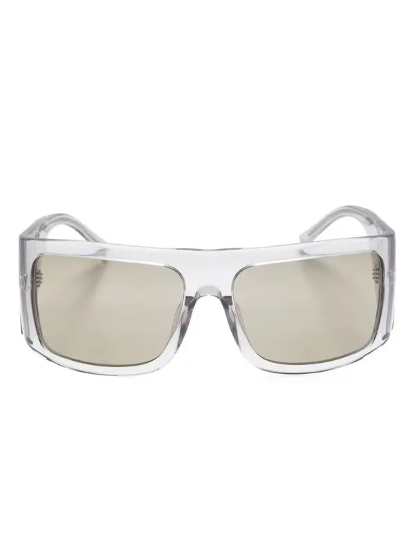 Attico X Linda Farrow Andre Oversized Sunglasses - Neutrals