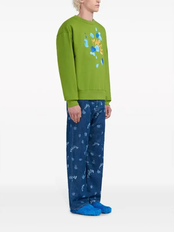 Marni Logo-print Cotton Sweatshirt
