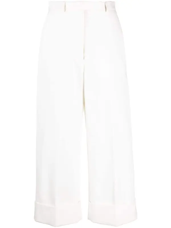 Thom Browne High-waisted Wide-leg Trousers