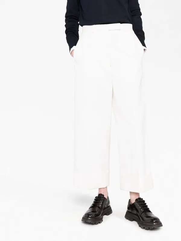 Thom Browne High-waisted Wide-leg Trousers