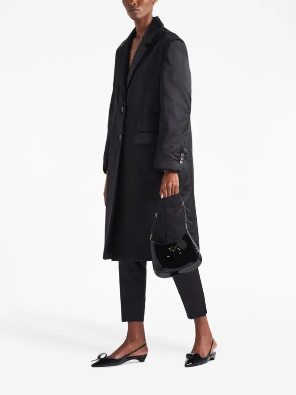 Prada Cleo Patent-leather Shoulder Bag - Black