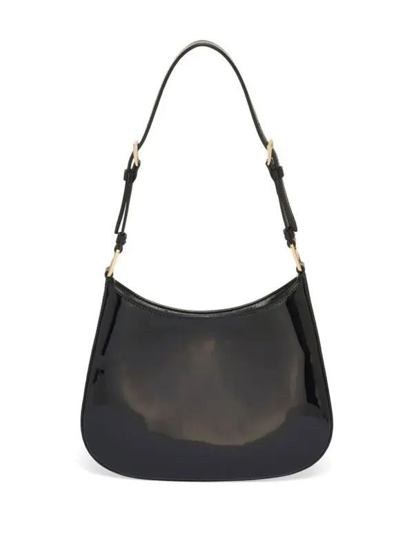 Prada Cleo Patent-leather Shoulder Bag - Black