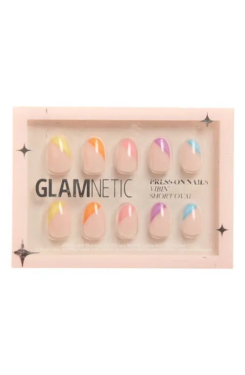 GLAMNETIC Short Oval Press-on Nails - Vibin'