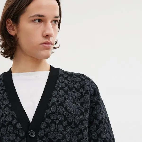 COACH Rexy Cardigan Sweater
