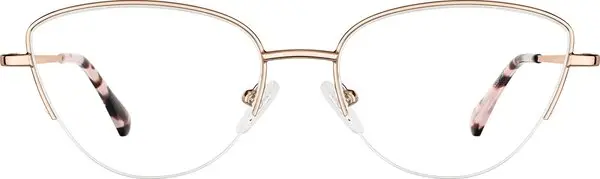 Zenni Cat-eye Half-rim Eyeglasses
