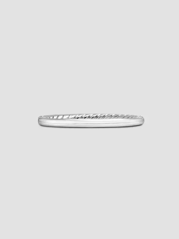 David Yurman Dy Eden Partway Band Ring In Platinum