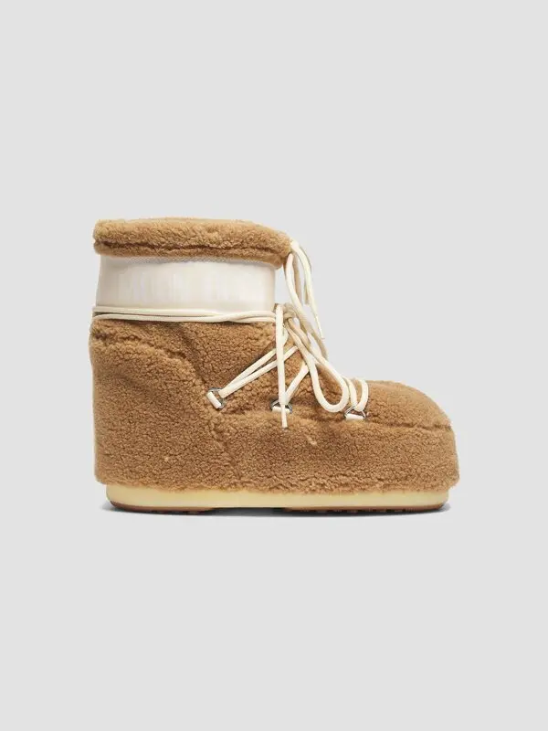 Moon Boot Icon Low Fleece Boots - Camel