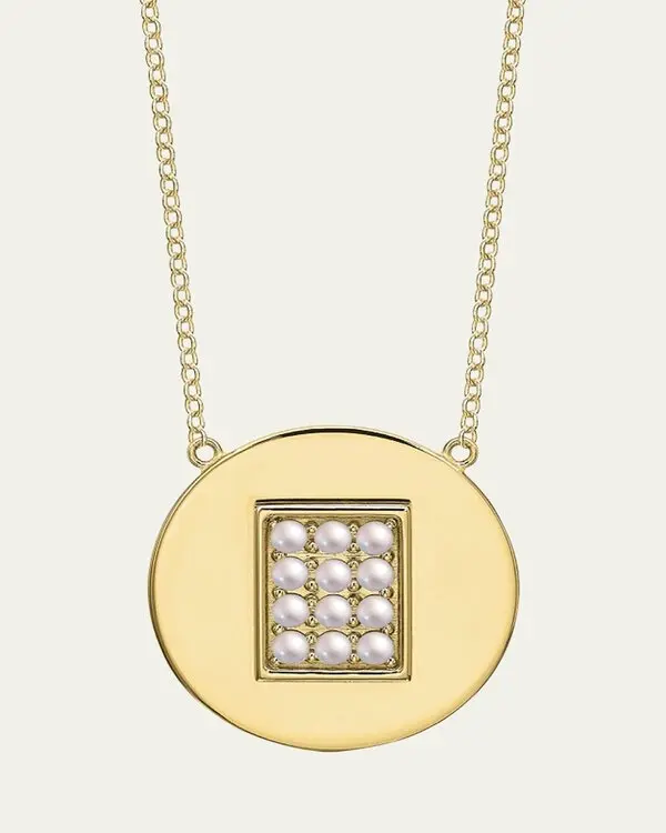 TRACEE NICHOLS 14k Yellow Gold Pendant Necklace - Pearl