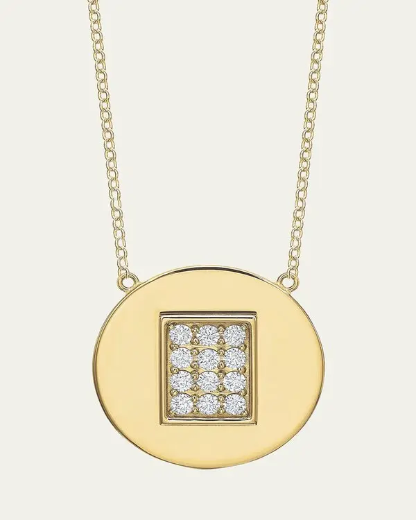 TRACEE NICHOLS 14k Gold Token Necklace - Diamond