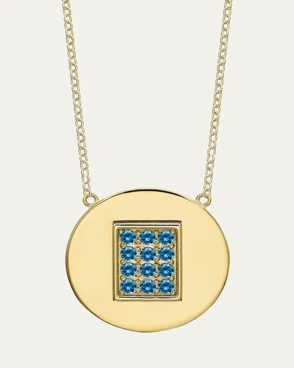 TRACEE NICHOLS 14k Yellow Gold Pendant Necklace - Aquamarine