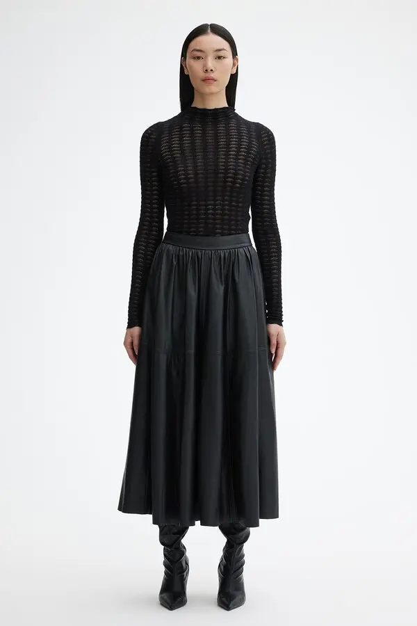 HOUSE OF DAGMAR Lace Knit Top