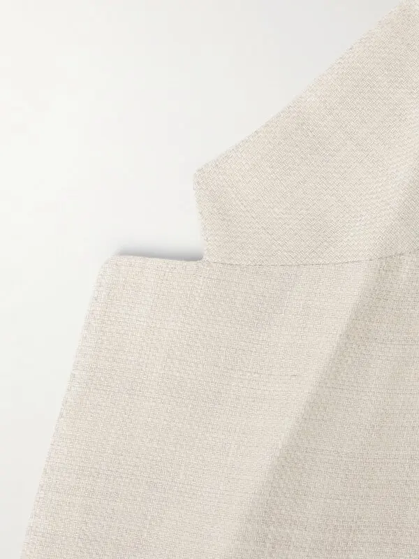 LARDINI Slim-fit Linen And Wool-blend Twill Blazer It 48