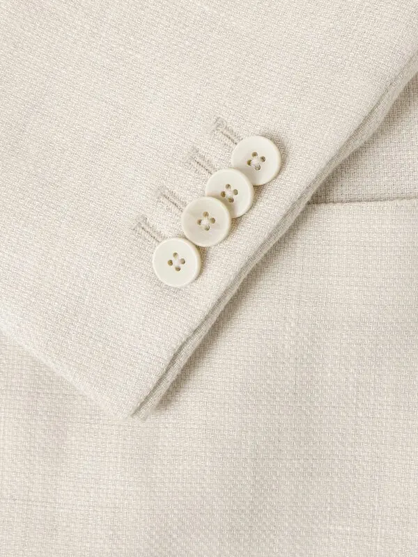 LARDINI Slim-fit Linen And Wool-blend Twill Blazer It 48