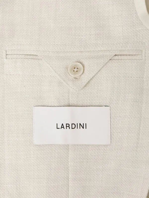 LARDINI Slim-fit Linen And Wool-blend Twill Blazer It 48