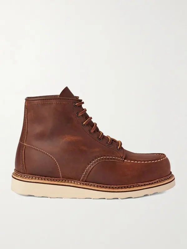 Red Wing 1907 Classic Moc Leather Boots - Brown