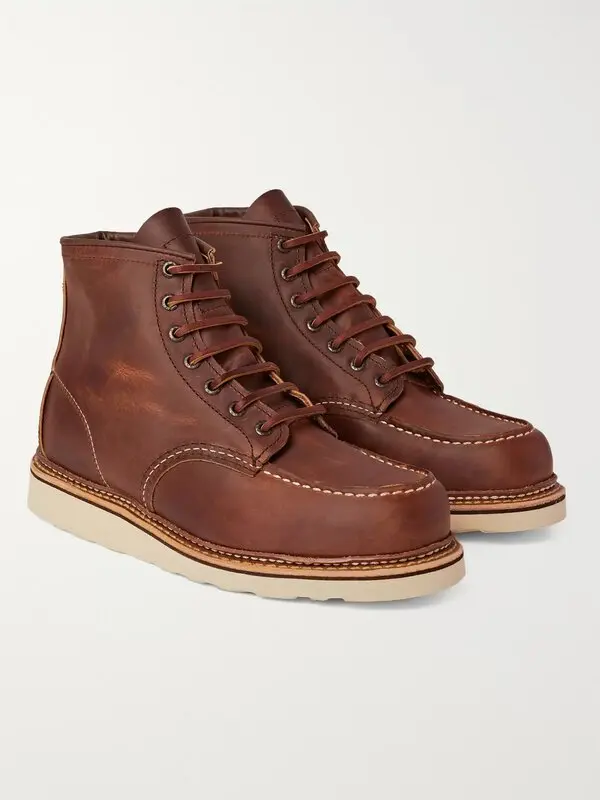 Red Wing 1907 Classic Moc Leather Boots - Brown