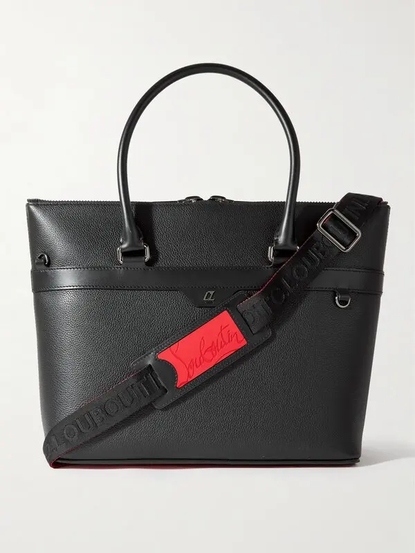 CHRISTIAN LOUBOUTIN Kabiker 2.0 Full-grain Leather Tote Bag - Black