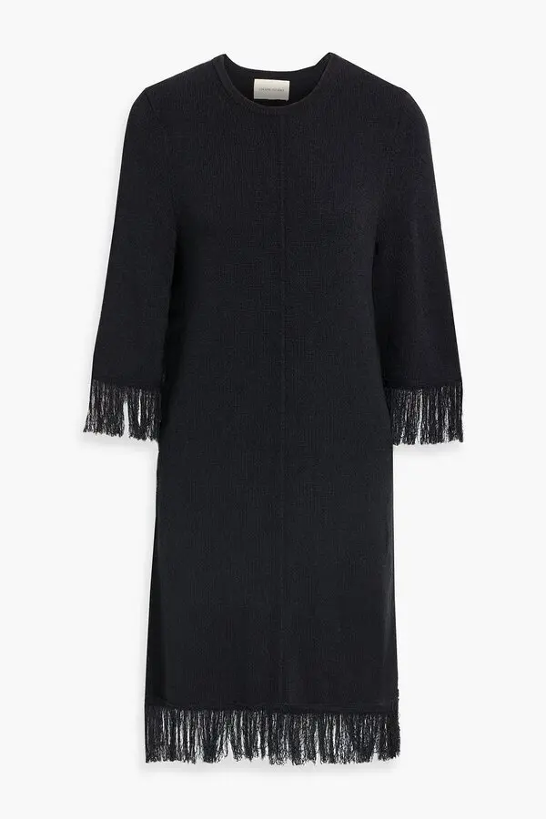 Loulou De Saison Loulou Studio Cella Fringed Knit Dress