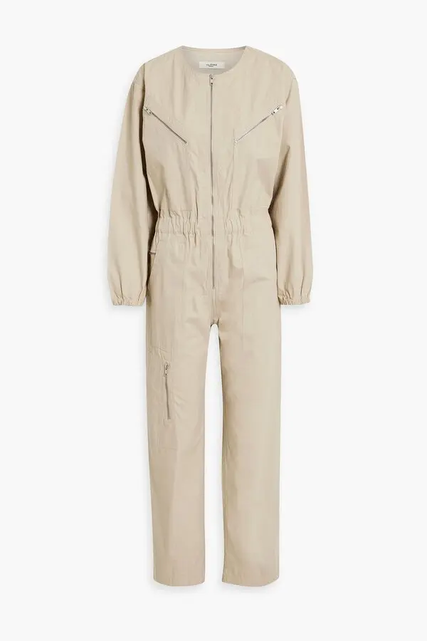 MARANT ETOILE Nilaney Cotton-canvas Jumpsuit - Beige