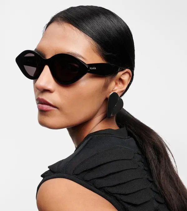 Alaia 61mm Studded oval sunglasses Oval sunglasses in black - Alaia | Mytheresa main image 4