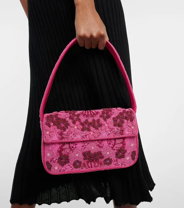 Staud Tommy Beaded Shoulder Bag - Multicoloured