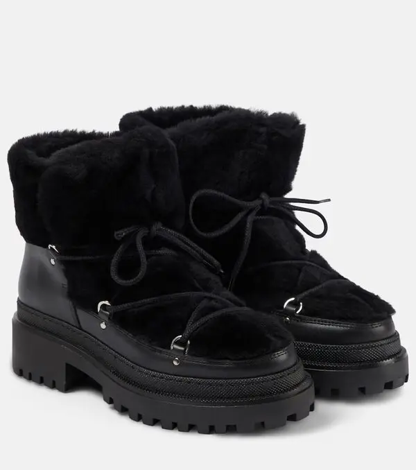 YVES SALOMON Shearling Ankle Boots