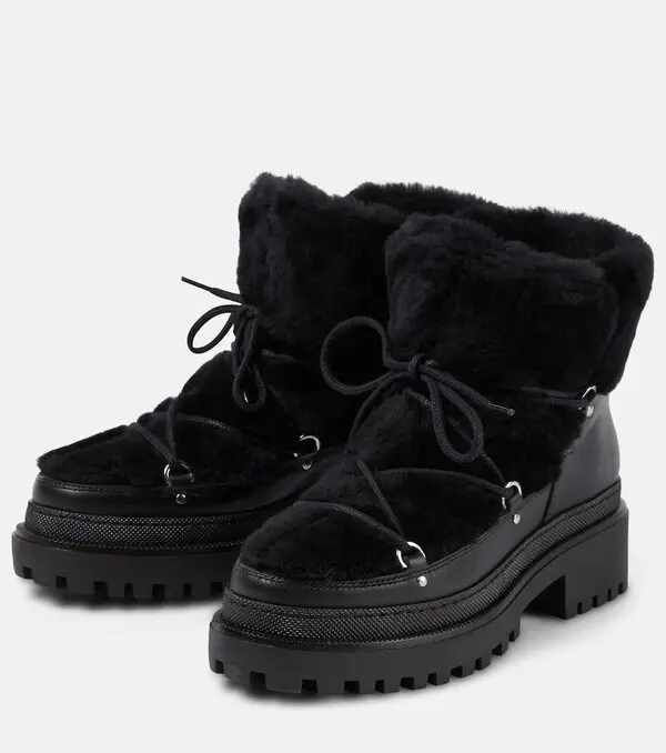 YVES SALOMON Shearling Ankle Boots