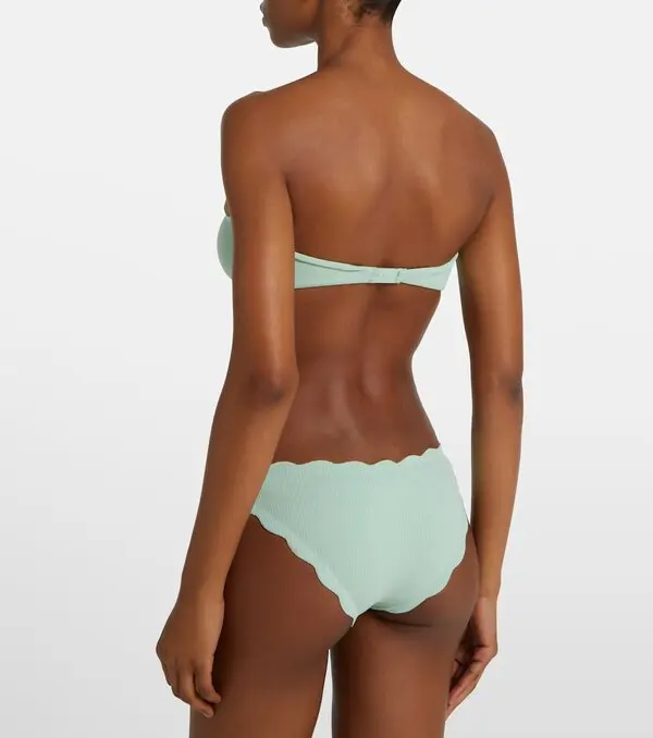 Marysia Antibes Bandeau Bikini Top - Green