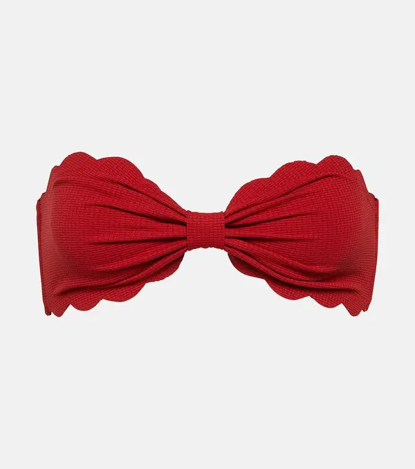 Marysia Antibes Bandeau Bikini Top - Red