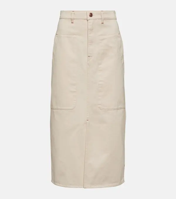MARANT ETOILE Flozia Cotton Midi Skirt