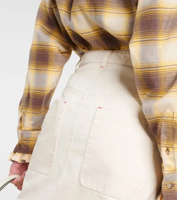 MARANT ETOILE Flozia Cotton Midi Skirt