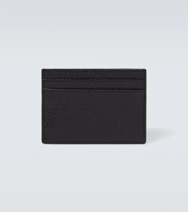 Saint Laurent Leather Card Holder - Black