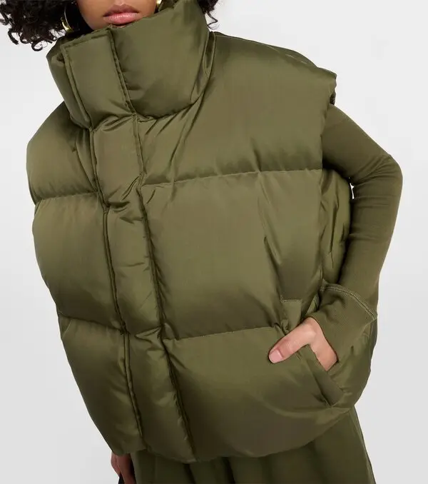 Wardrobe.NYC Cropped Puffer Vest