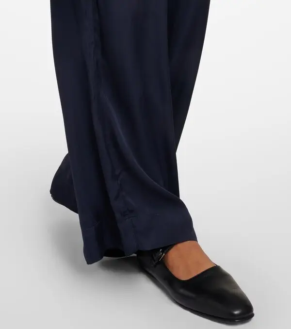 Velvet By Graham & Spencer Livi Satin Wide-leg Pants