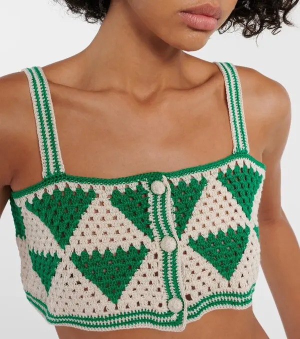 Anna Kosturova Maija Crochet Crop Top