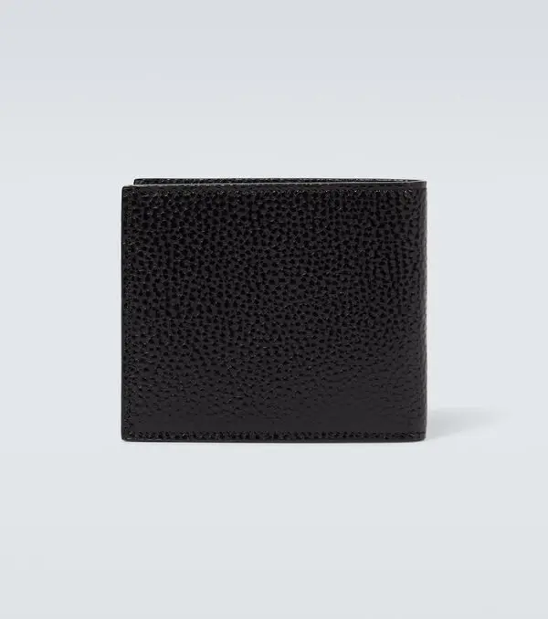 Saint Laurent Tiny Cassandre East/west Leather Wallet - Black