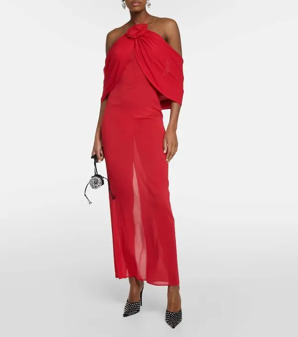 Magda Butrym Floral-appliqué Gown