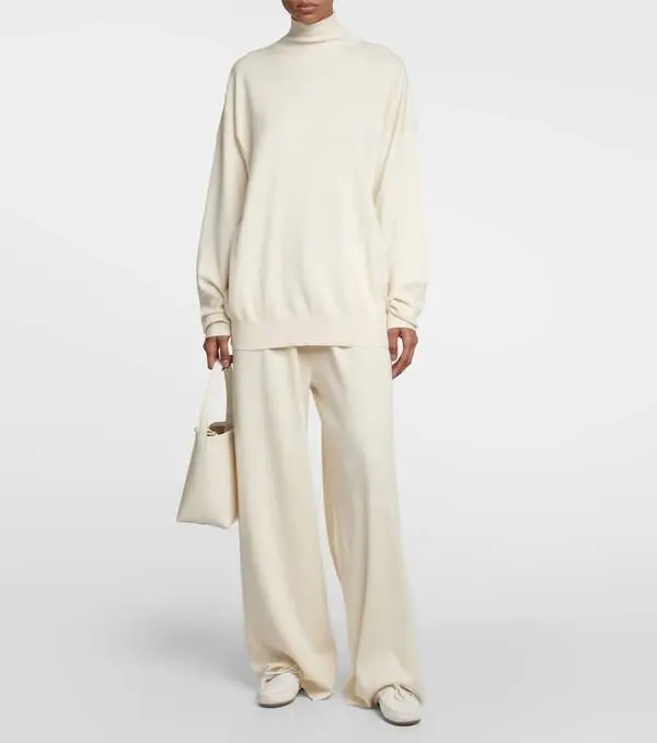 THE ROW Lucca Leather Moccasins - White