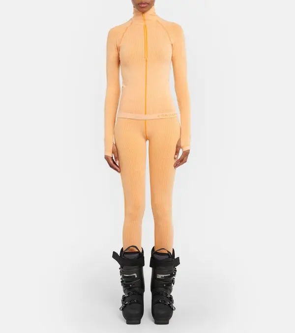 Cordova Sierra Ribbed-knit High-rise Leggings