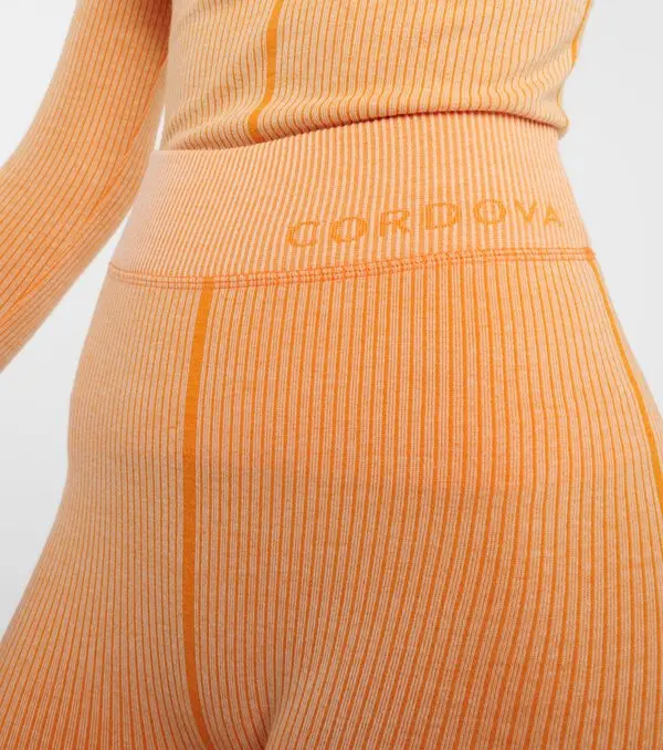 Cordova Sierra Ribbed-knit High-rise Leggings