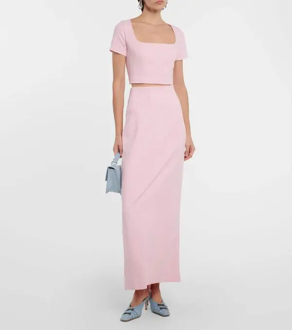 Staud Jeremiah High-rise Maxi Skirt